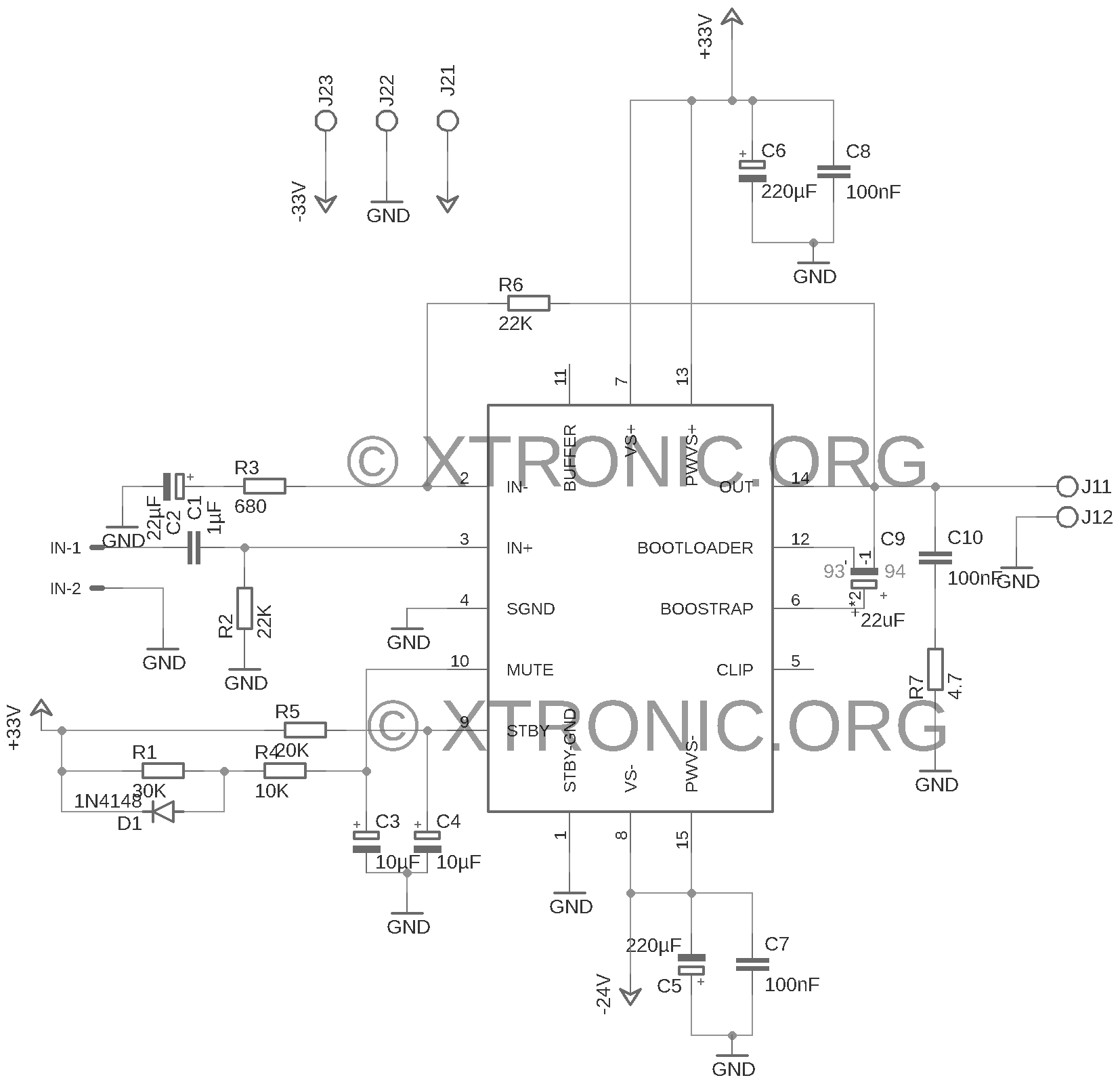 TDA7293 Amplifier TDA7294 Amplifier Circuit #Minimus - Xtronic
